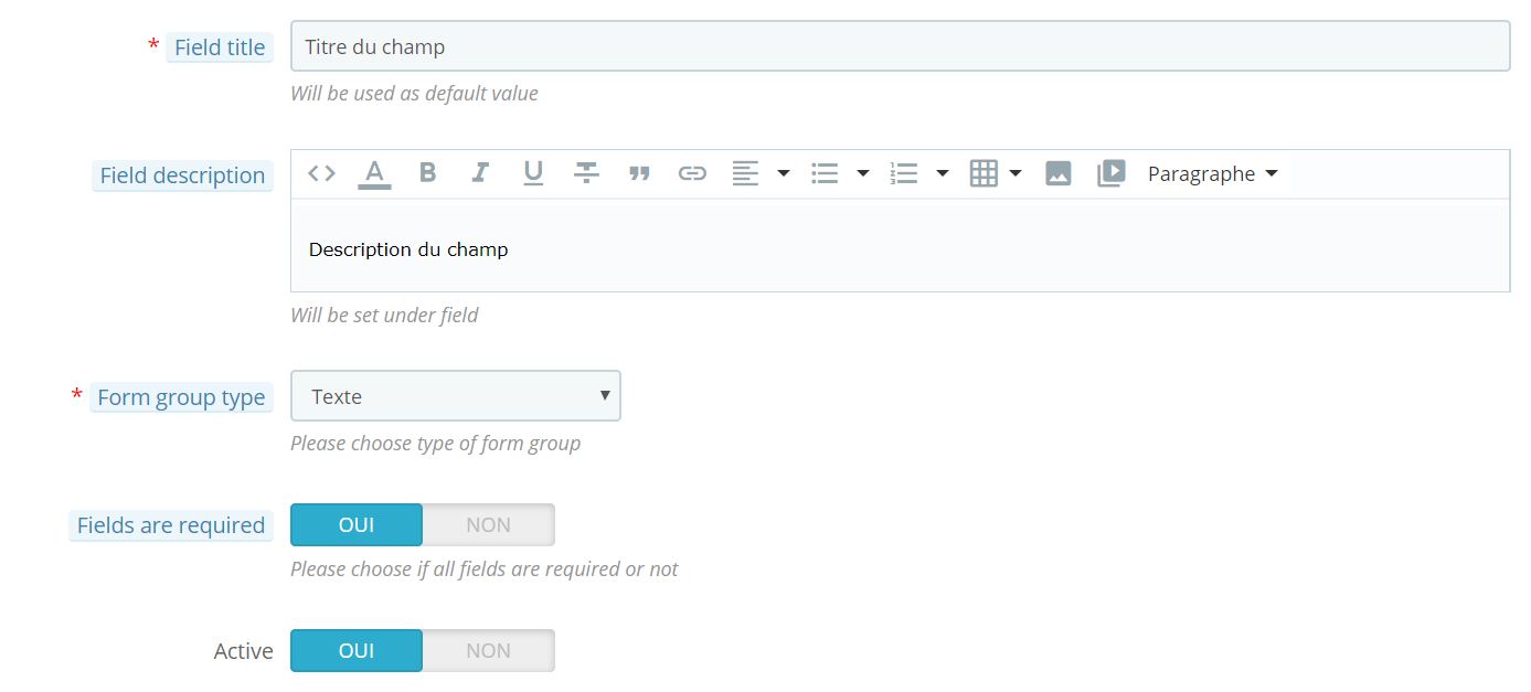 Prestashop : module d'options lors du tunnel de commande